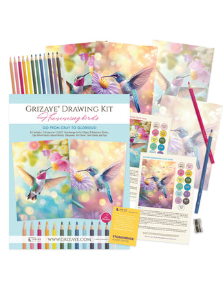 Drawing Kit: Hummingbirds – Grizaye Art