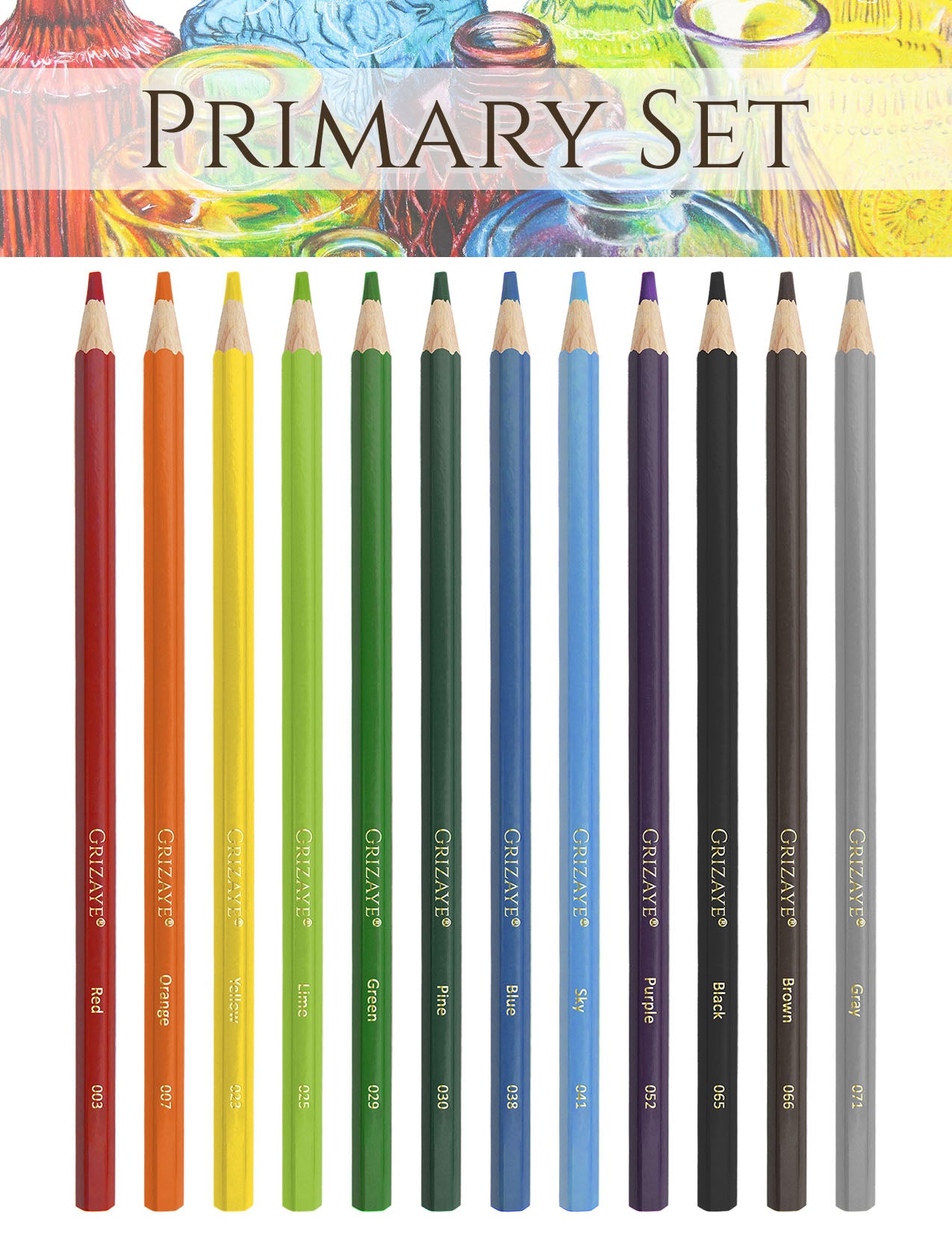 12pc Primary Set – Grizaye Art